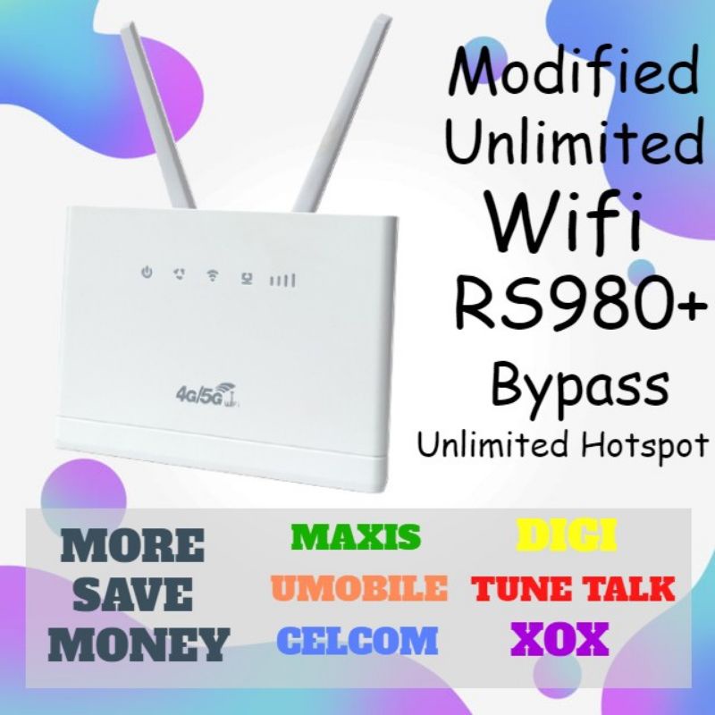 Modified Unlimited Modem RS980＋ | Shopee Malaysia