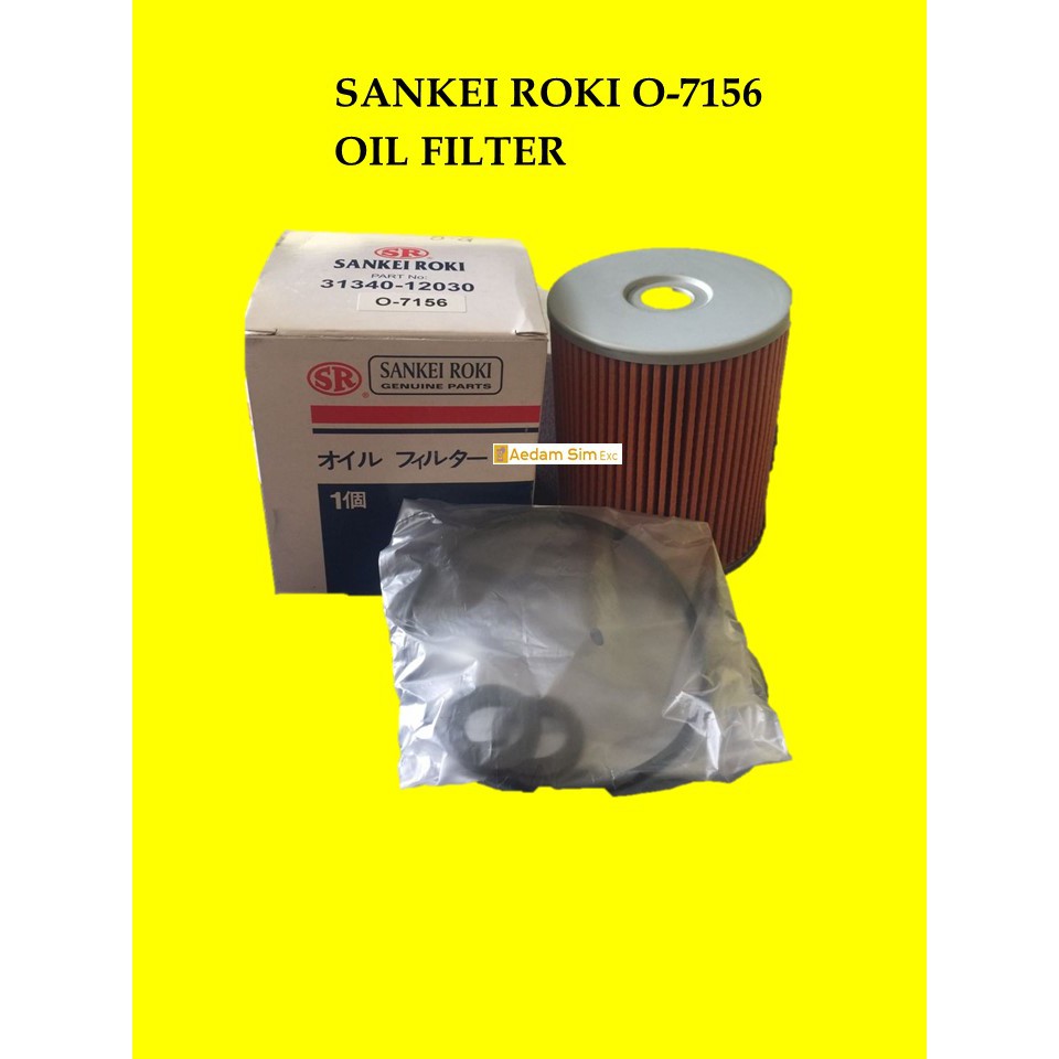 SANKEI ROKI O-7156 OIL FILTER MITSUBISHI CANTER 31340-12030 | Shopee ...