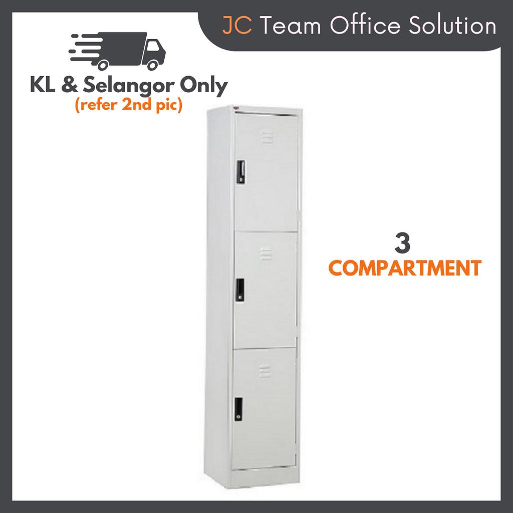 3 Door Compartment Steel Locker Klang Valley Steel Locker/Steel Cabinet ...