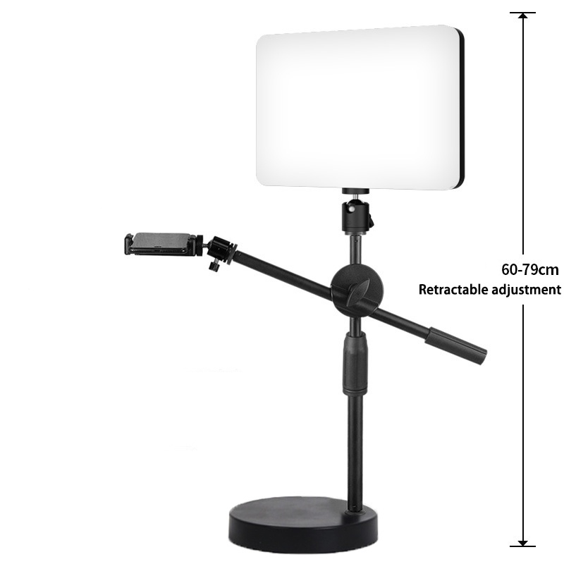 Mobile phone live stand LED fill light video recording desktop still ...