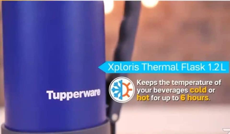 6 Designs: Tupperware Thermal Duo Tup Flask 500ml - Flip N Slip Flask ...