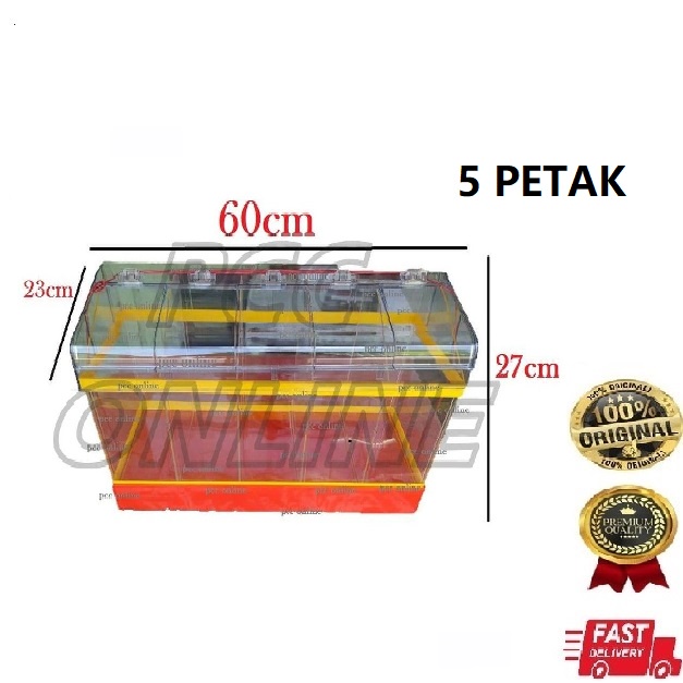 Balang Buah-Buah /Bekas Colek 5 Petak (New Model ) | Shopee Malaysia