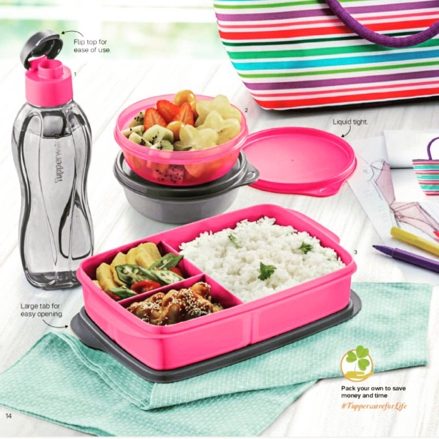 Tupperware Munch & Lunch Set | Shopee Malaysia