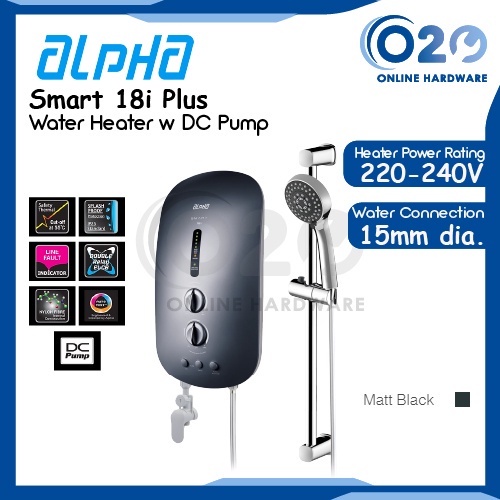 Alpha Smart-18i & EZY-i Water Heater With DC Pump Heater Shower Water ...