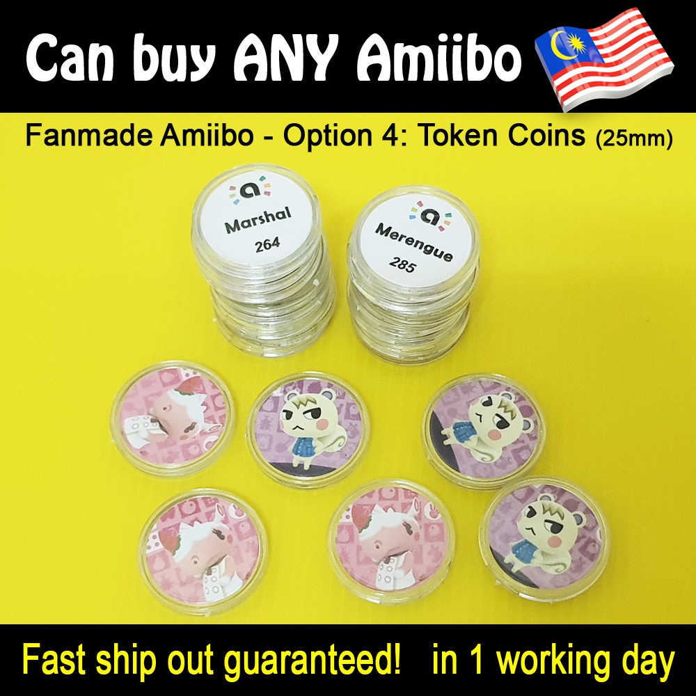 Amiibo Token Coins 25mm - Animal Crossing New Horizons - Custom Made ...