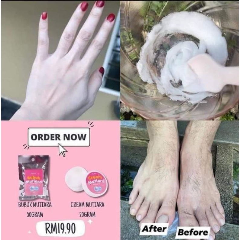 Cream mutiara dan bubuk mutiara viral | Shopee Malaysia