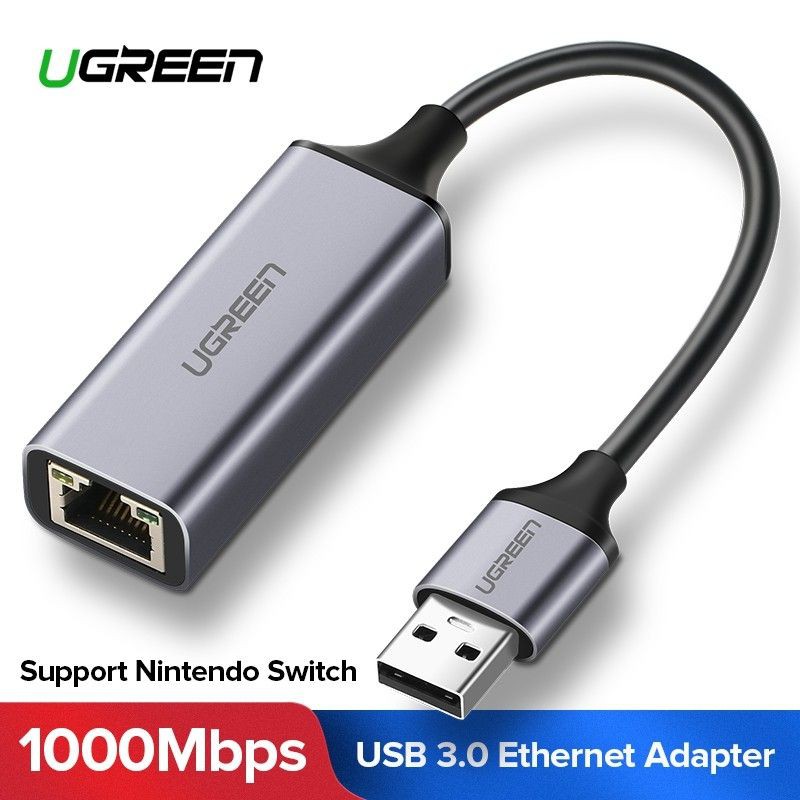 UGREEN USB Ethernet Adapter USB 3.0 Network Card to RJ45 Lan | Shopee ...