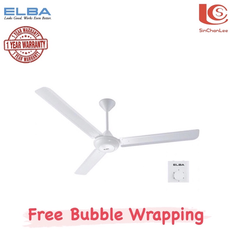 Elba 3 Blades Ceiling Fan ECF-J6011(WH) | Shopee Malaysia