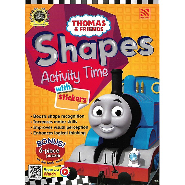 Thomas & Friends Shapes Activity Time with Stickers | Shopee Malaysia
