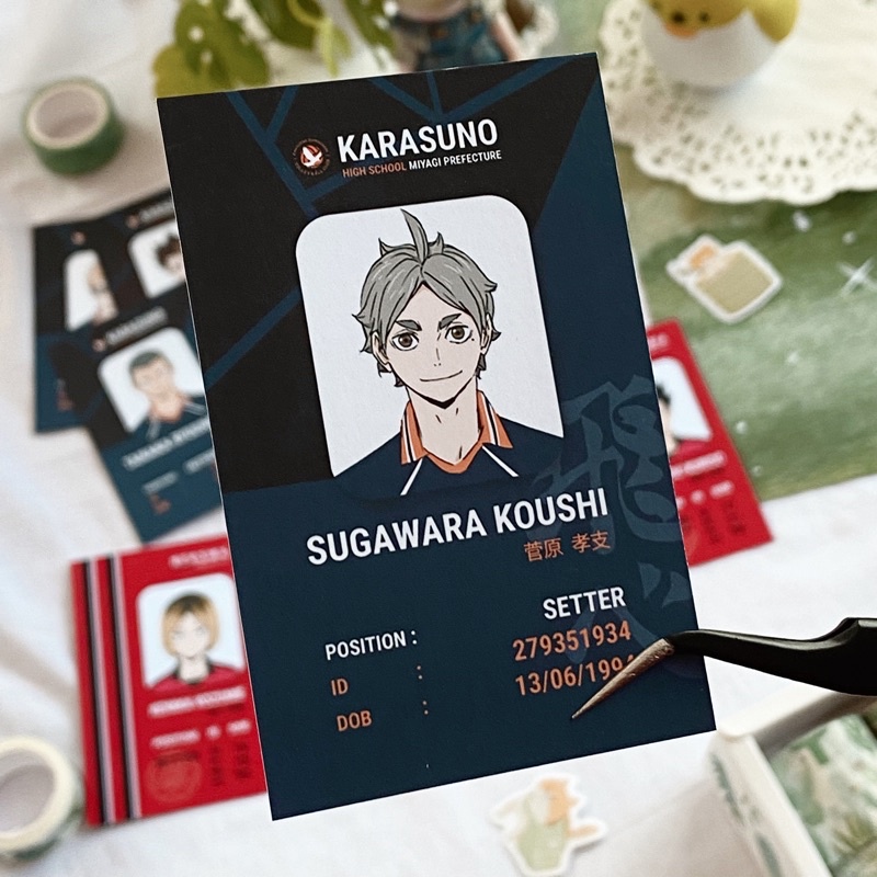 Haikyuu!! Student ID Cards [1] Artcard 260gsm | Shopee Malaysia