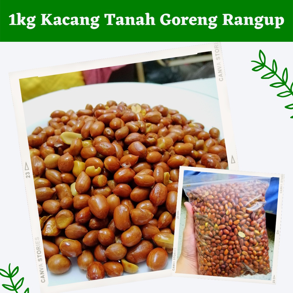( Nenek Masak ) 100% Rangup Kacang Tanah Goreng 1kg / Fried No Salt ...