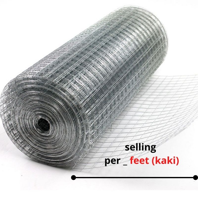 (1FT X 3FT) Galvanized BRC Welded Iron Wire Mesh Netting / DAWAI JARING BESI | Shopee Malaysia