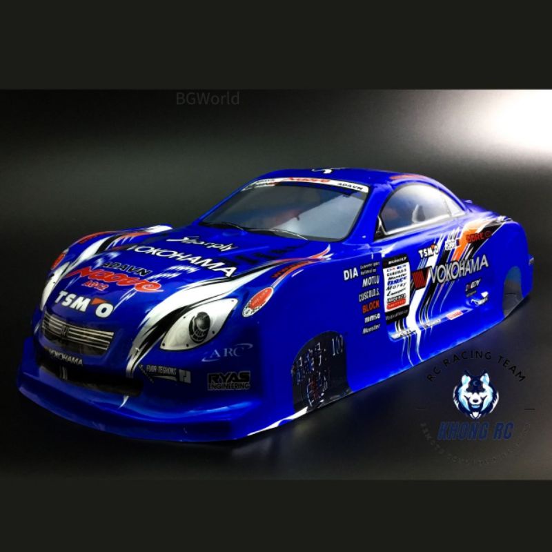 RC HOUSING WING-2/HSP REMOTE CAR BODY 1:10 SCALE NEW LEXUS RACING SPORT ...