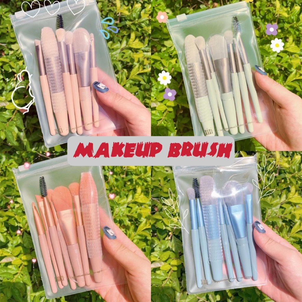 8 Pcs Make Up Brush Mini Makeup Brush Set Eyeshadow Brush Blush Brush ...