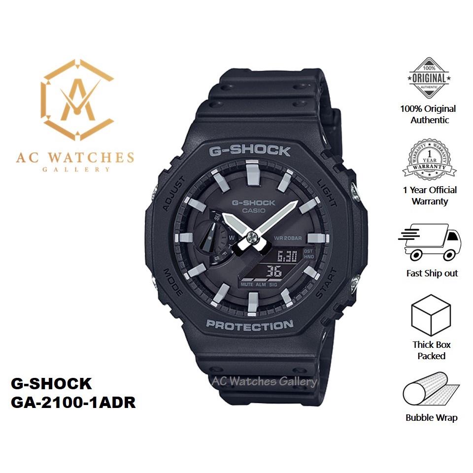 G-SHOCK GA-2100-1ADR CASIO TMJ BLACK【100% ORIGINAL / WARRANTY 1 YEAR ...