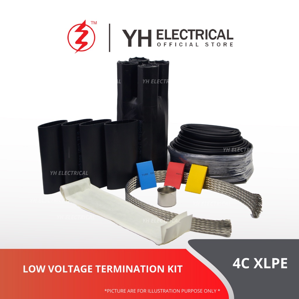 HONGSHANG Heat Shrink Termination Kits Low Voltage for 1kv 4 Core Cable ...