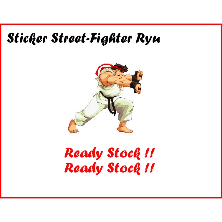 Sticker Street Fighter Ryu funny car / motor decorate | Shopee Malaysia