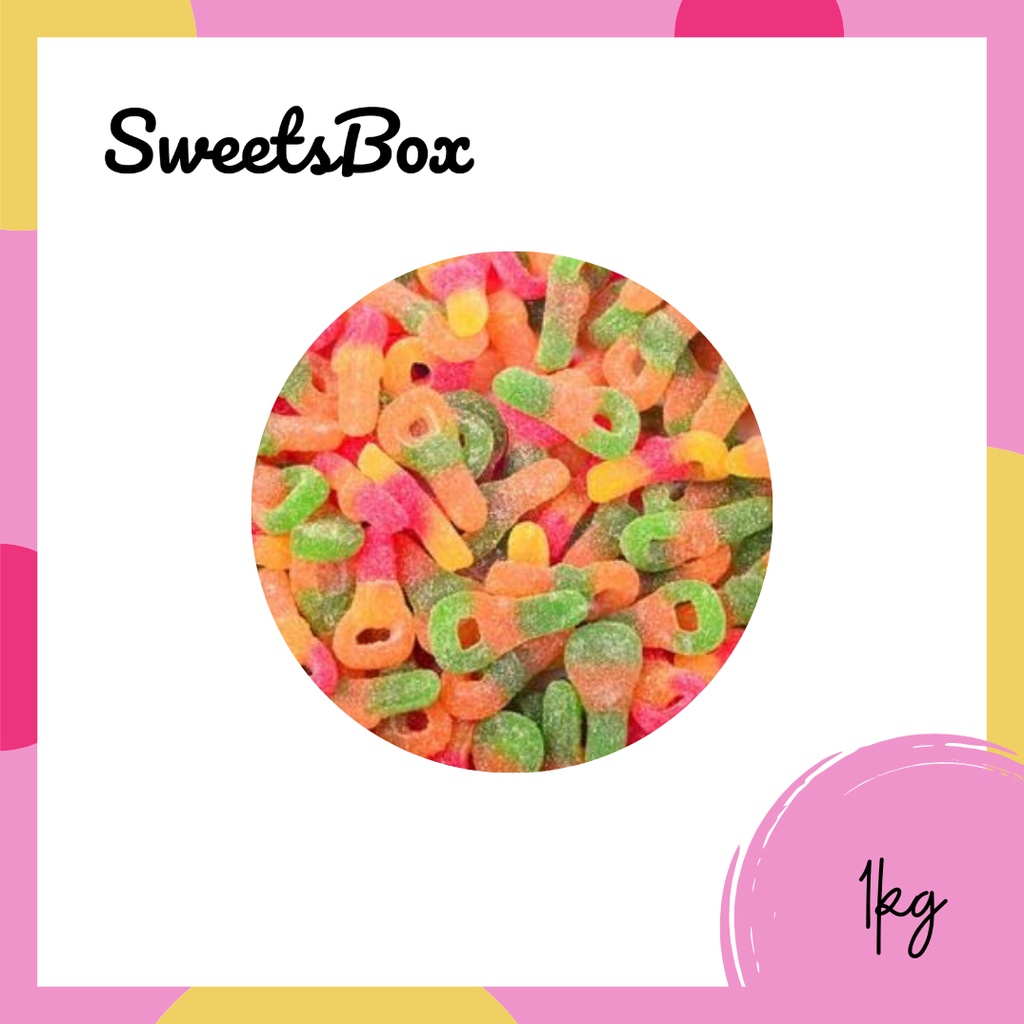Sweetsbox | Bebeto Sour Dummies Halal Gummy Candy - 1kg Original Packaging Snack - Gula-Gula ...