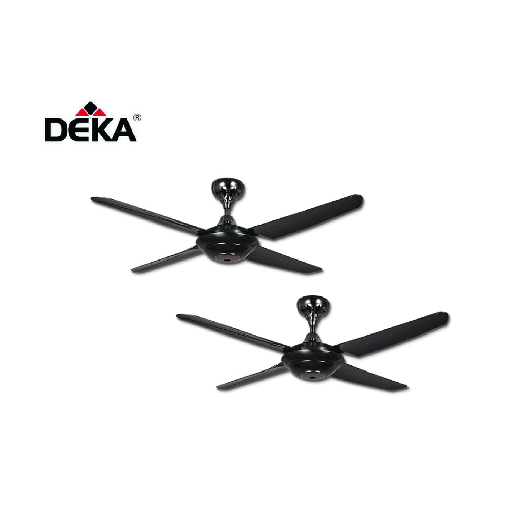 DEKA Kronos Ceiling Fan 4 Blades F5-4P - Black (Twin Pack) | Shopee ...