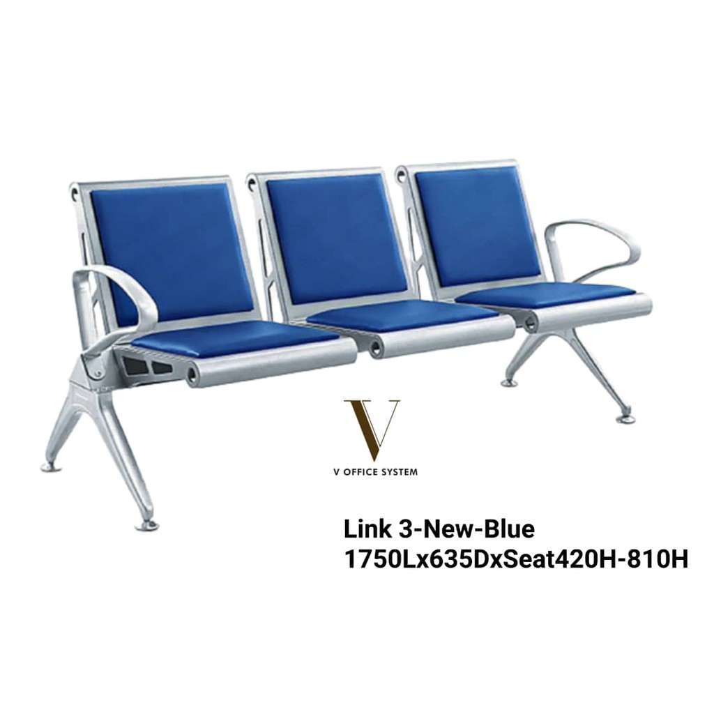 Link Chair /Airport link Chair/public waiting chair/long chair | Shopee ...