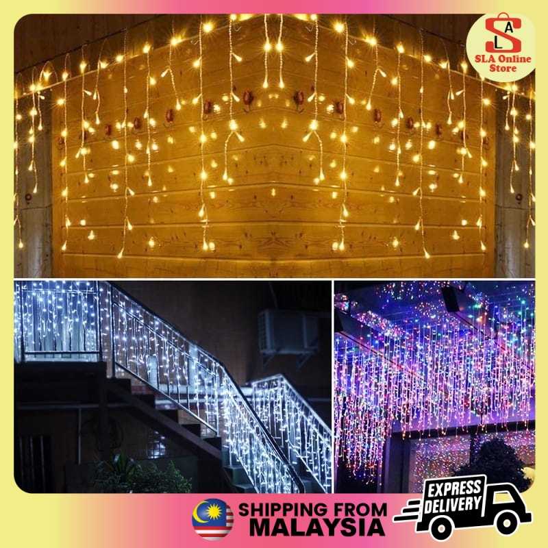 💡HARI RAYA HAJI SPECIAL💡5M 216LED / 4M 96 LED/ Light Lampu Starry ...