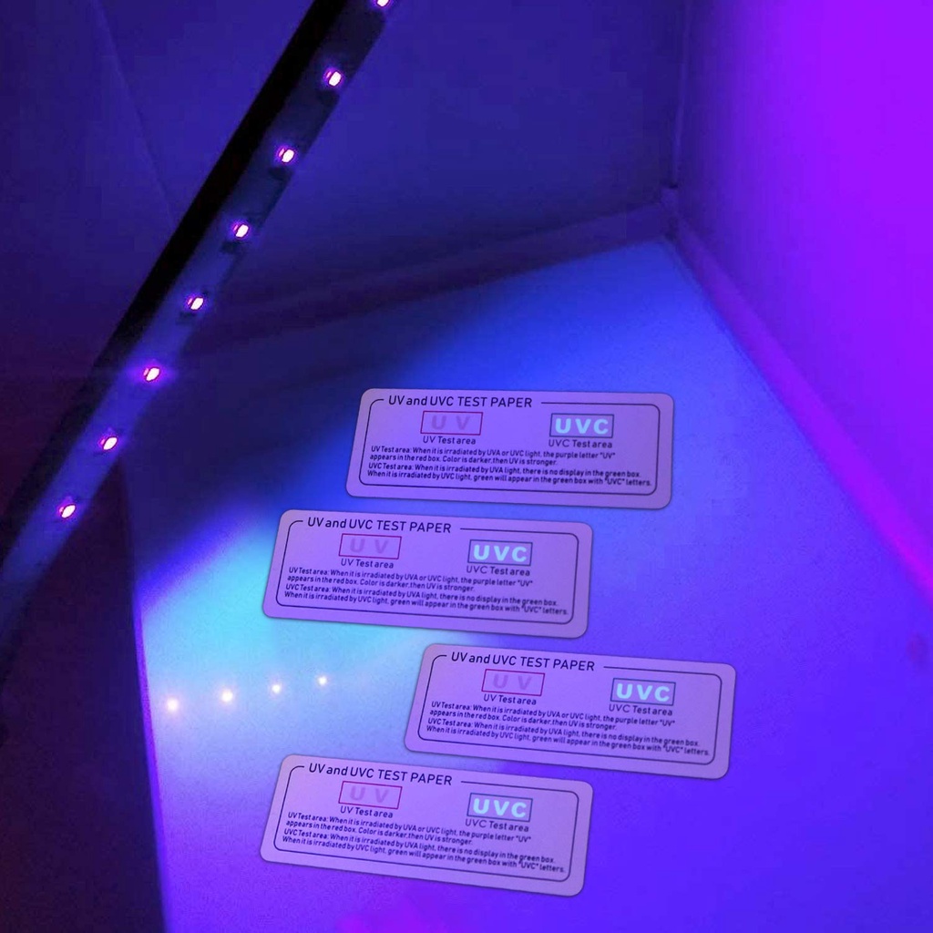 UVA UV UVC Test Card Dual-Purpose Disinfection Lamp Disinfection Test ...