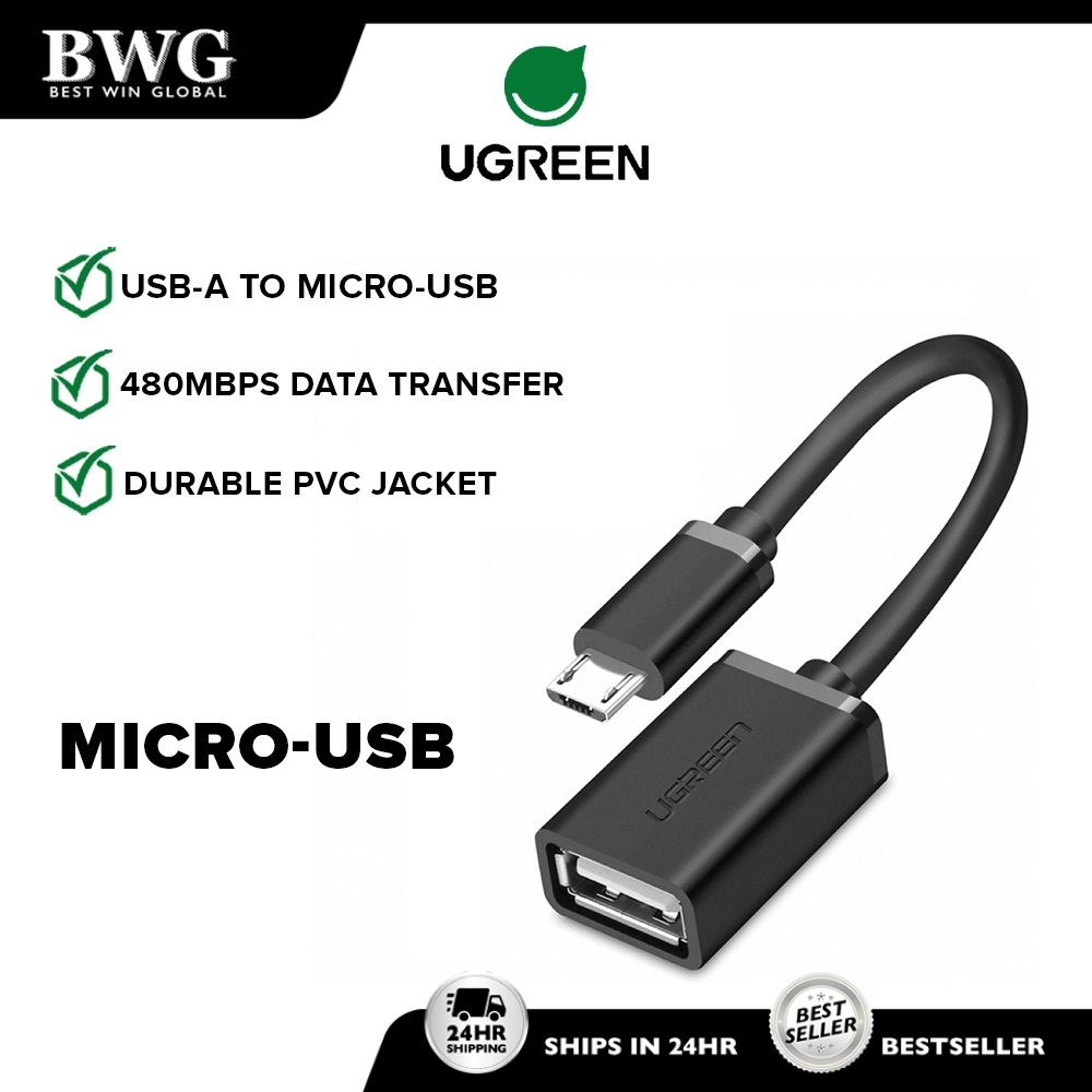 UGREEN Micro USB 2.0 OTG Cable On The Go Adapter Male Micro USB to ...