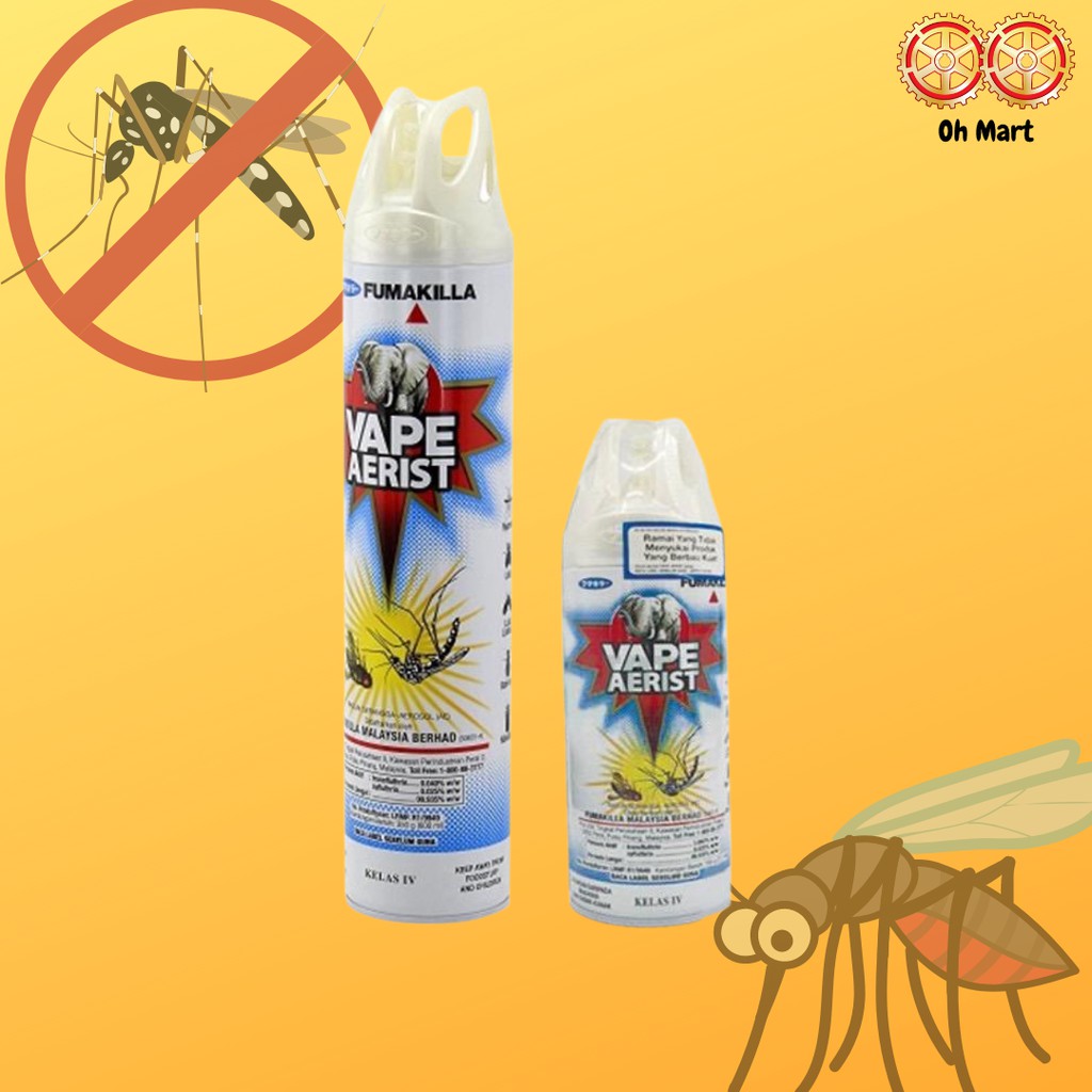 Fumakilla Vape Aerist/ Racun Serangga Aerosol (600ml/270ml) | Shopee ...