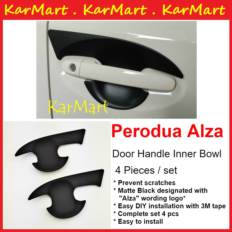 Perodua Alza CAR DOOR HANDLE BOWL COVER 2019 - 2021 INNER OUTER DOOR ...