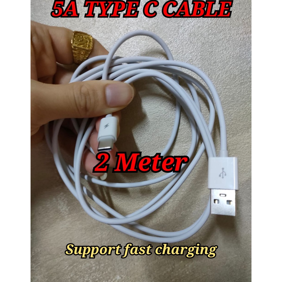 2.4A Super Quick Fast Charge Micro Usb & 5A TYPE C Cable & CHARGER ONE ...