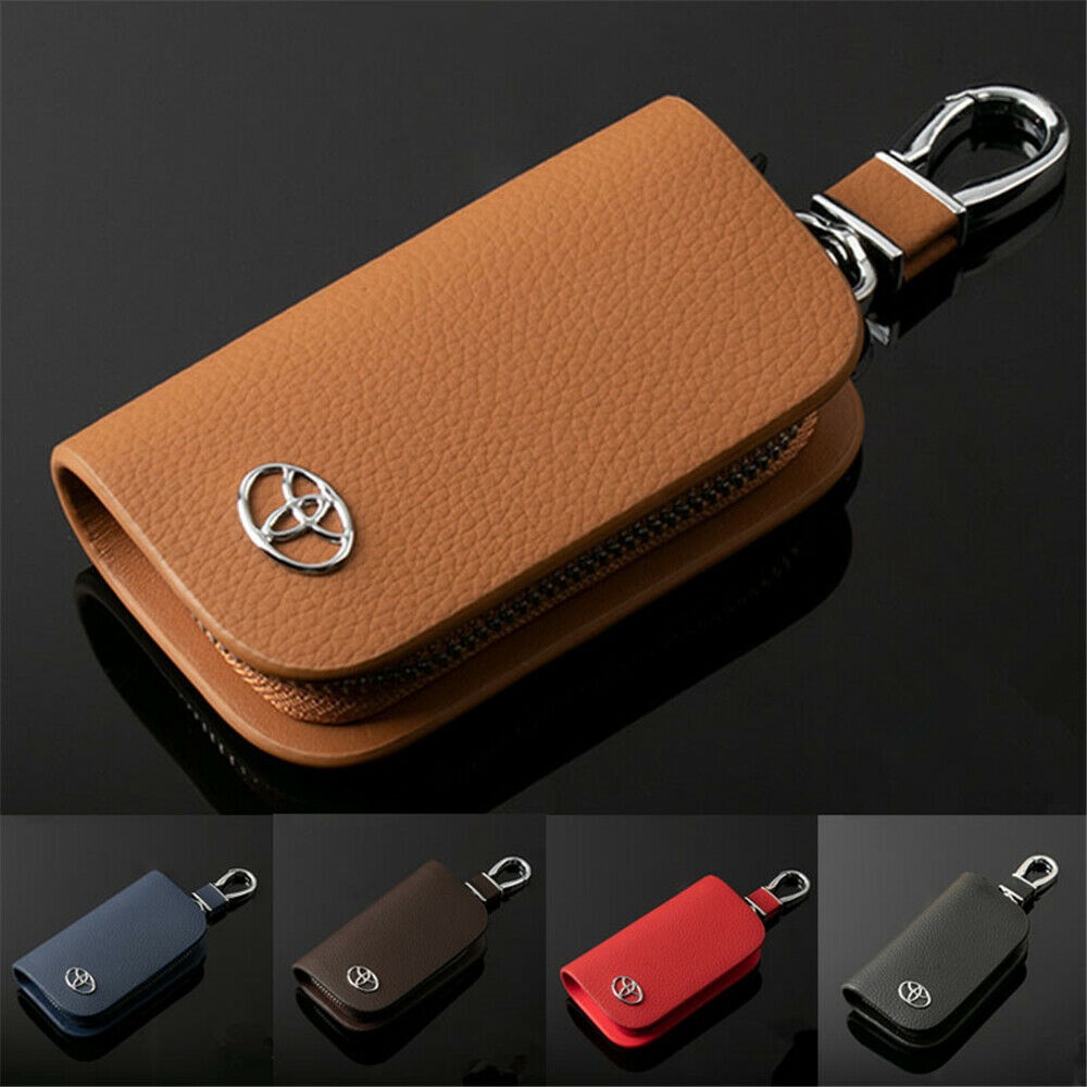 Leather Remote Flip Smart Car Key Fob Case Cover Holder Bag Wallet ...