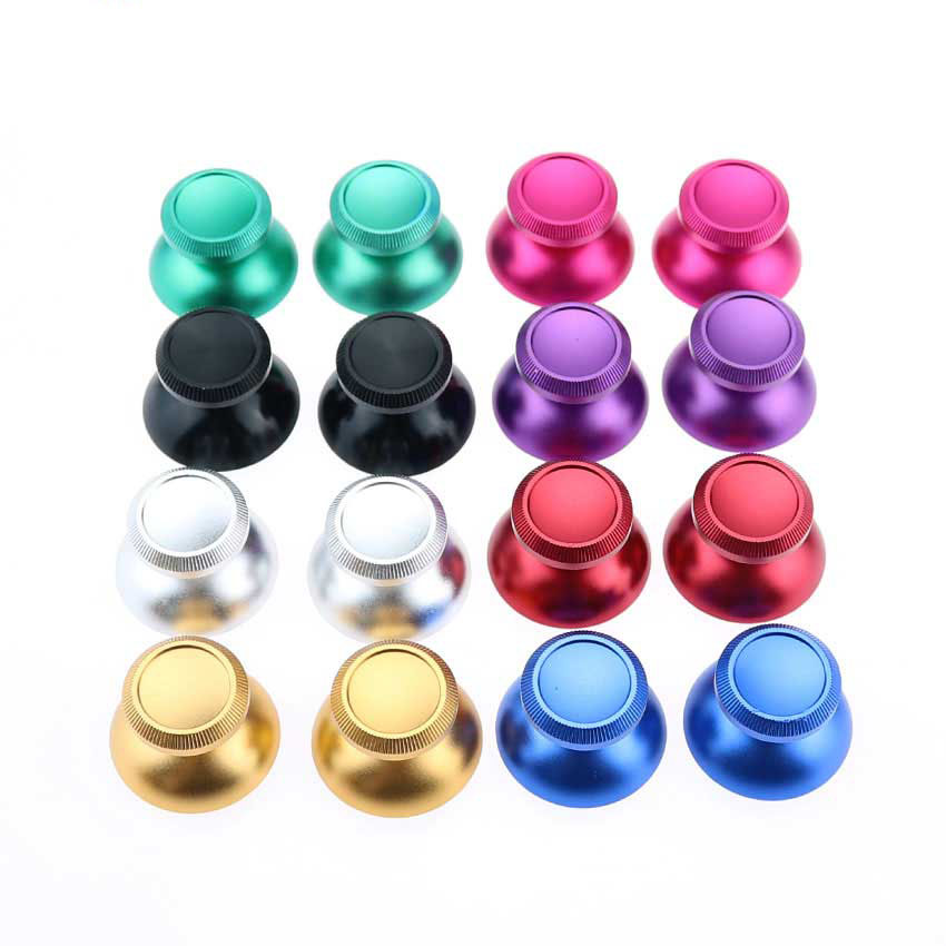 2pcs Metal Analog Joystick Stick Grip Cap for Sony Playstation4 PS4 ...