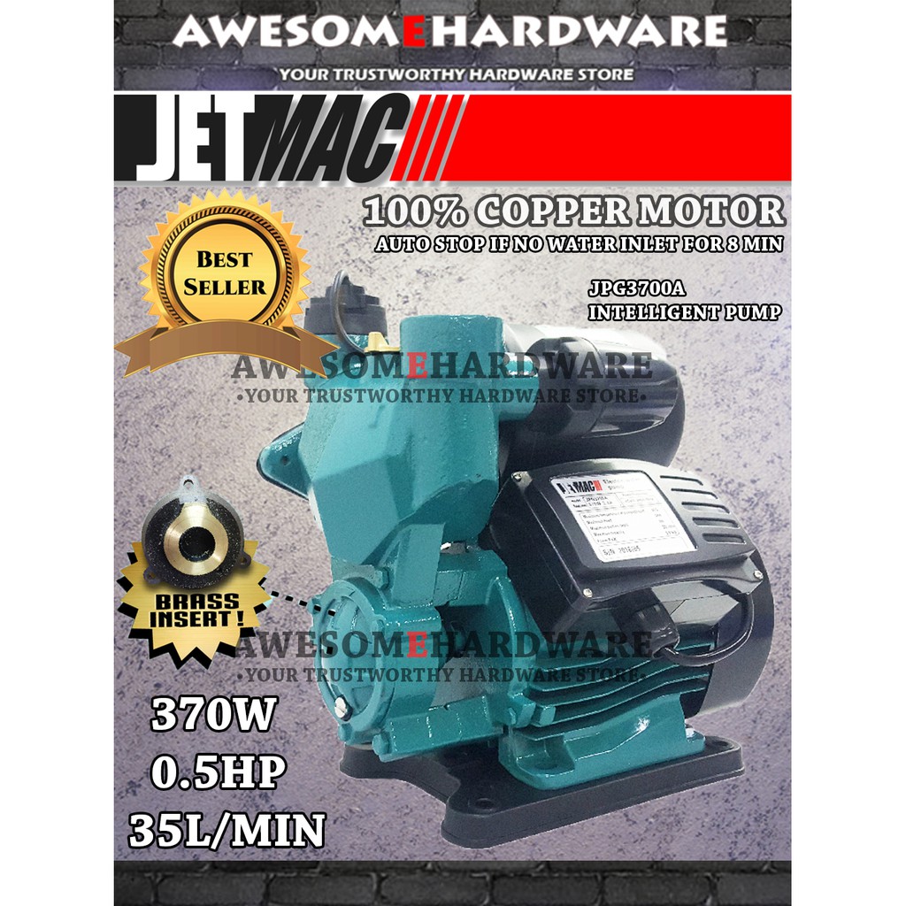 (FULLY AUTOMATIC) JETMAC AUTO STOP JPG3700A 3700A 370W 0.5HP ...