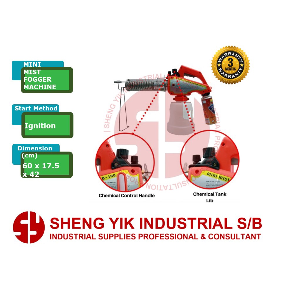 SYI KB100 KB-100 400cc Chemical Fogging Machine | Shopee Malaysia