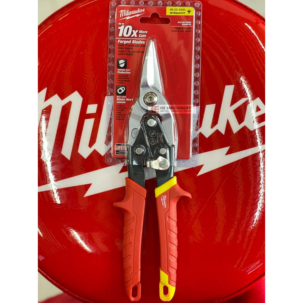 MILWAUKEE STRAIGHT CUTTING AVIATION SNIPS | Shopee Malaysia