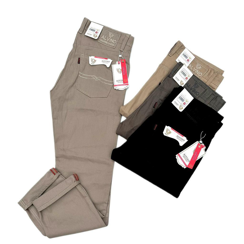 KATUN Sulfur Canvas Men's Trousers/Cotton Trousers/Regular Fit Model ...