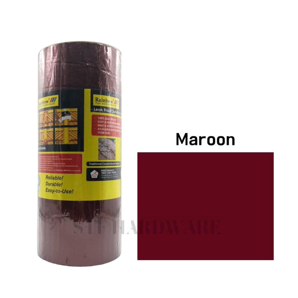 RAINBOW TAPE Dry Fix Roof Ridge Leak Proof Bitumen Poly Tape Flash Band ...