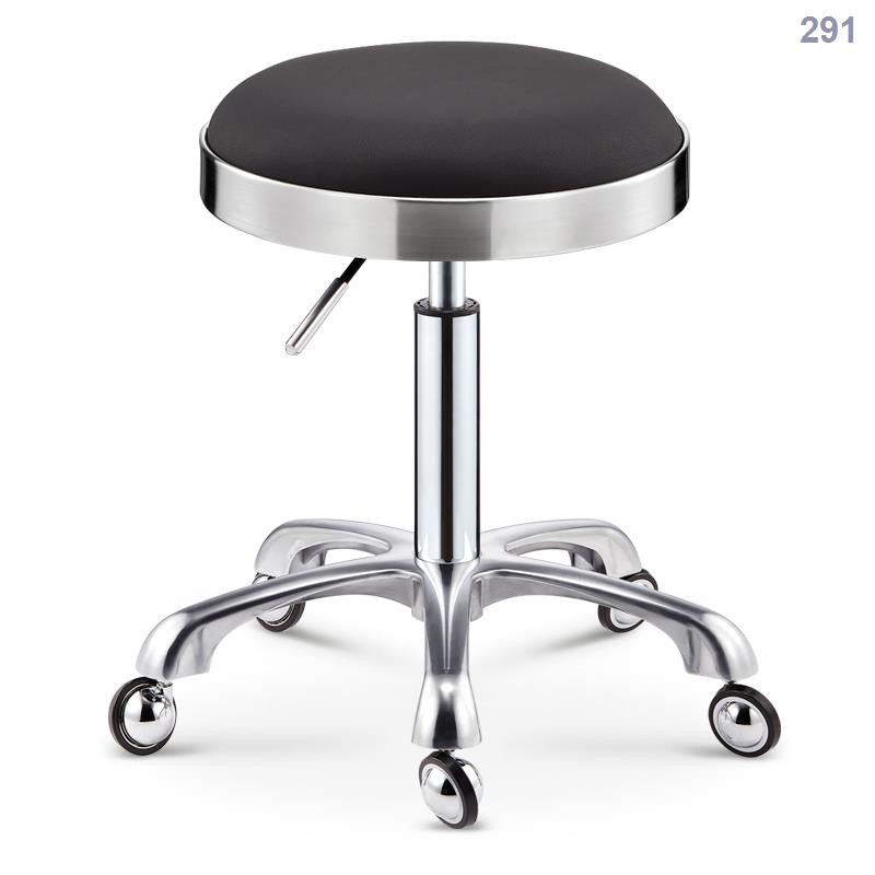 Stainless steel hair salon haircut bench barber's chair beauty rotary ...