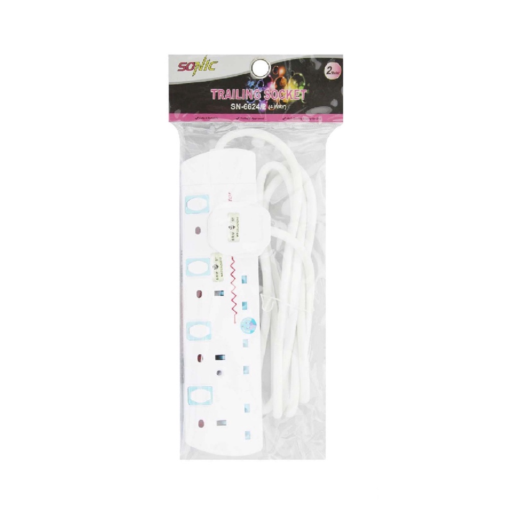 Sonic Trailing Socket With Neon 4G (2 Metre) | Shopee Malaysia