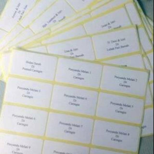 Invitation Labels / Print Name Labels / Invitation Stickers | Shopee ...