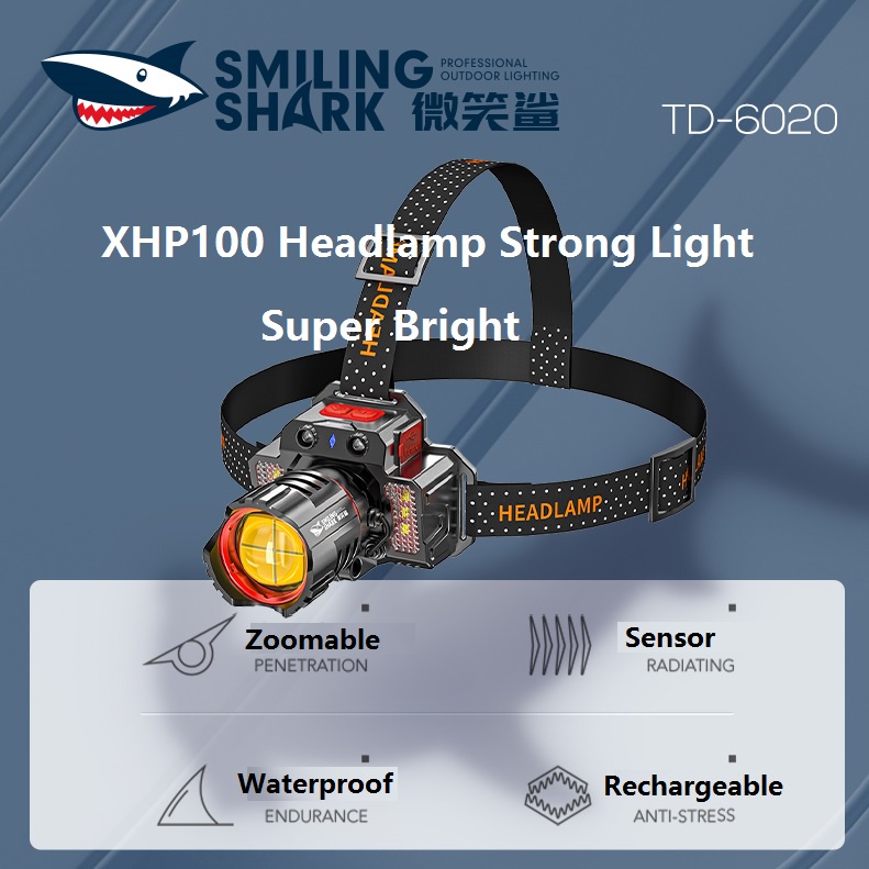 SmilingShark Head Lamp Led Headlight XHP100 | Shopee Malaysia