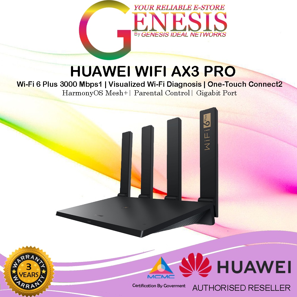 [🔱ORIGINAL MALAYSIA SET🔱] HUAWEI WIFI MESH 3 WHOLE HOME SYSTEM ROUTER / AX3 PRO WS7206 AX3000 ...