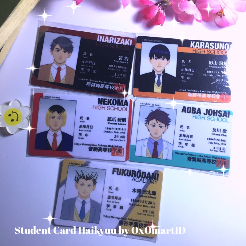 Haikyuu Student ID Card by OxOmartID | Shopee Malaysia