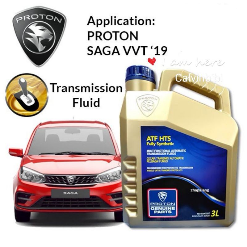 PROTON GENUINE ATF HTS Fully Synthetic for Saga VVT '2019-ON 3L Pack ...