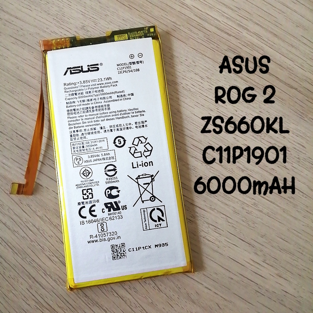 ASUS ROG 2 ZS660KL CP11P1901 6000mAH ORIGINAL BATTERY | Shopee Malaysia