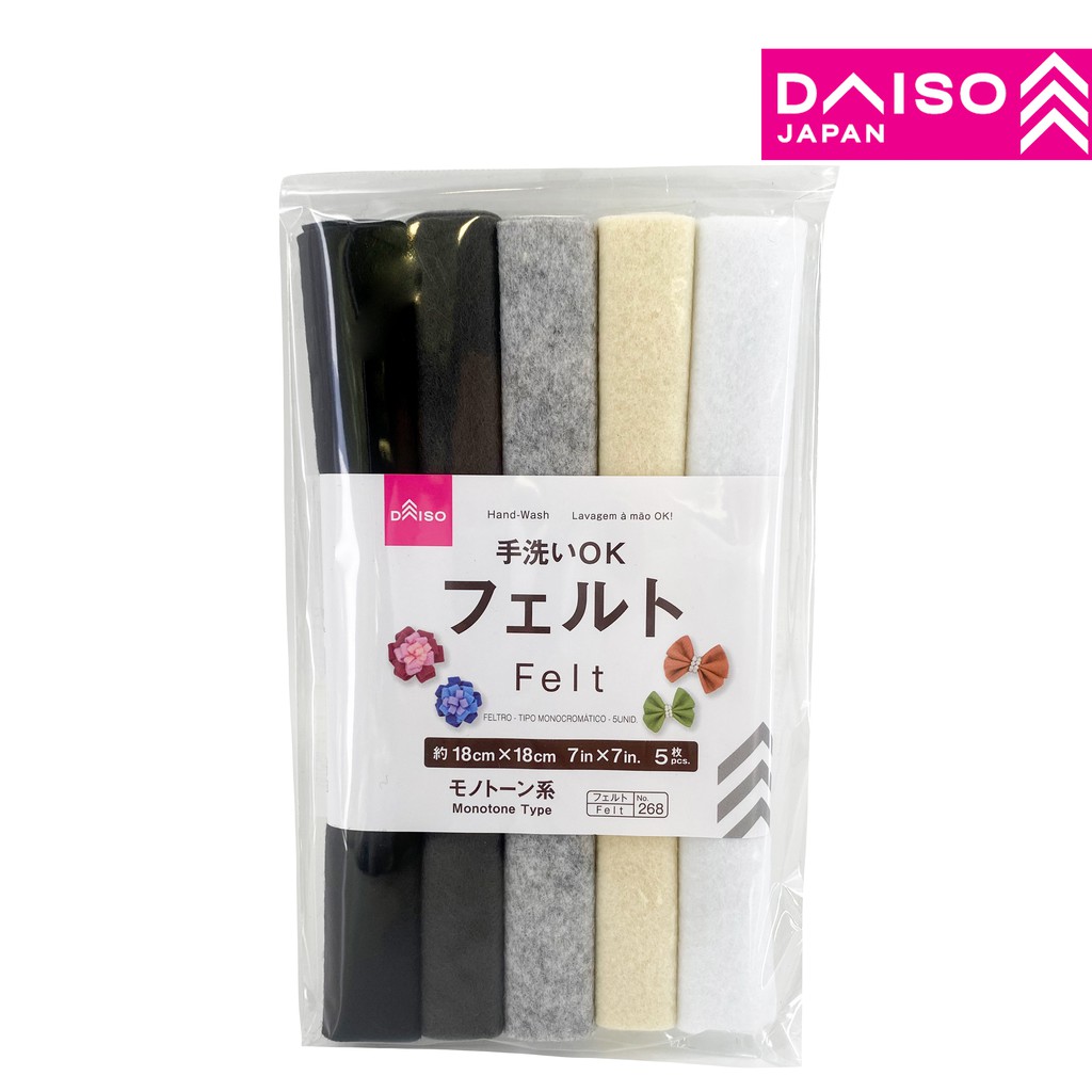 DAISO Felt ( Hand Wash Felt - Monotone Type ) | Shopee Malaysia