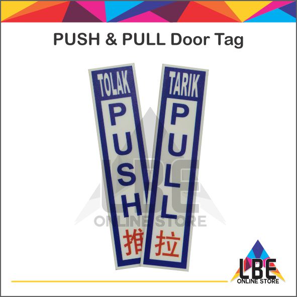 PUSH & PULL Door Tag | Shopee Malaysia