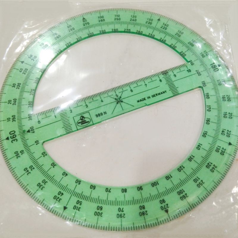 Faber-Castell Transporter Ruler Professional 360 Circular Protractor ...