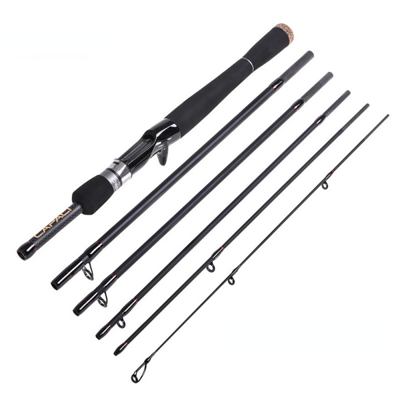 Carbon Small Sea Pole Fiber Telescope Fishing Rod Travel Spinning ...