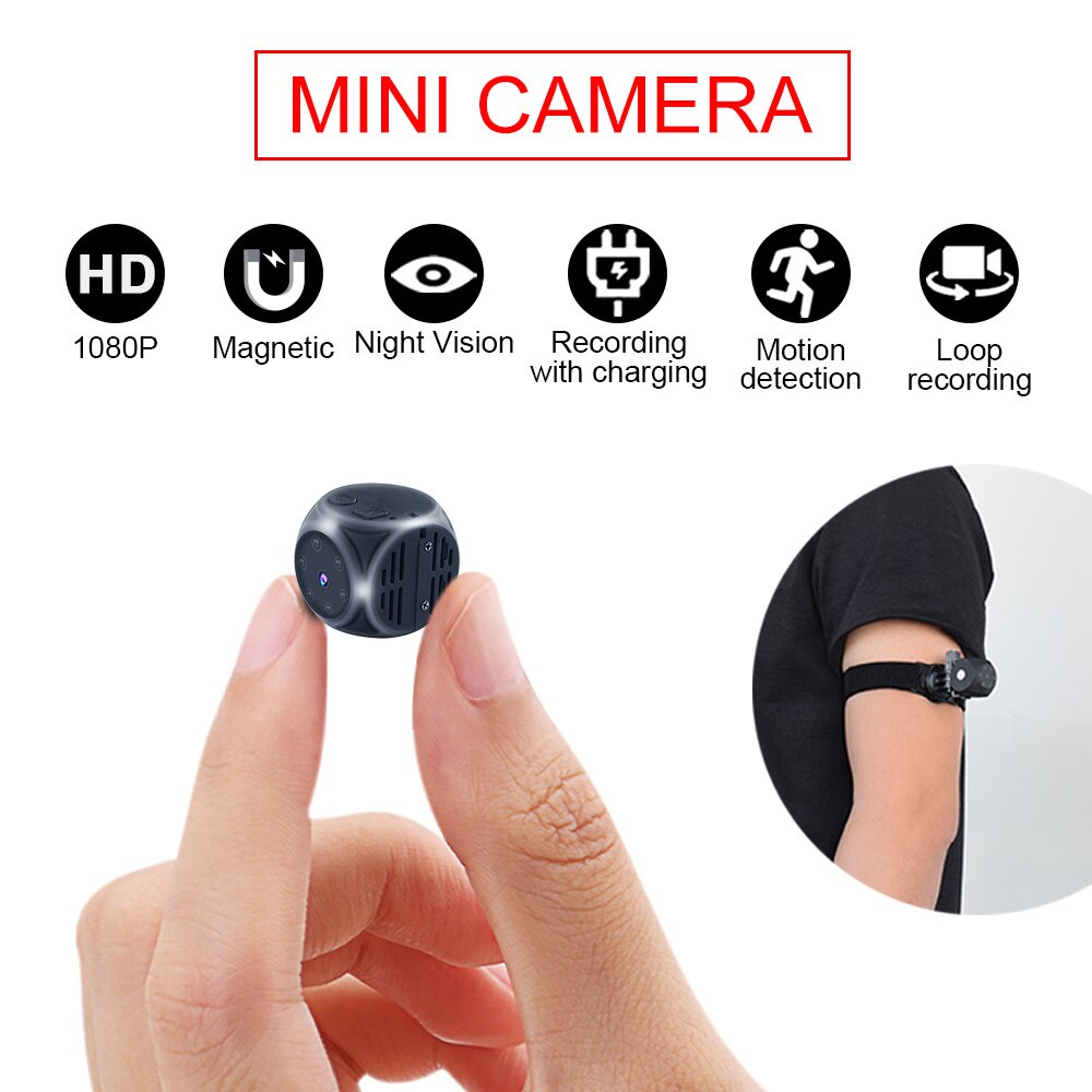 MD21 Mini Camera HD 1080P Micro Cam Digital Magnetic Body Motion ...